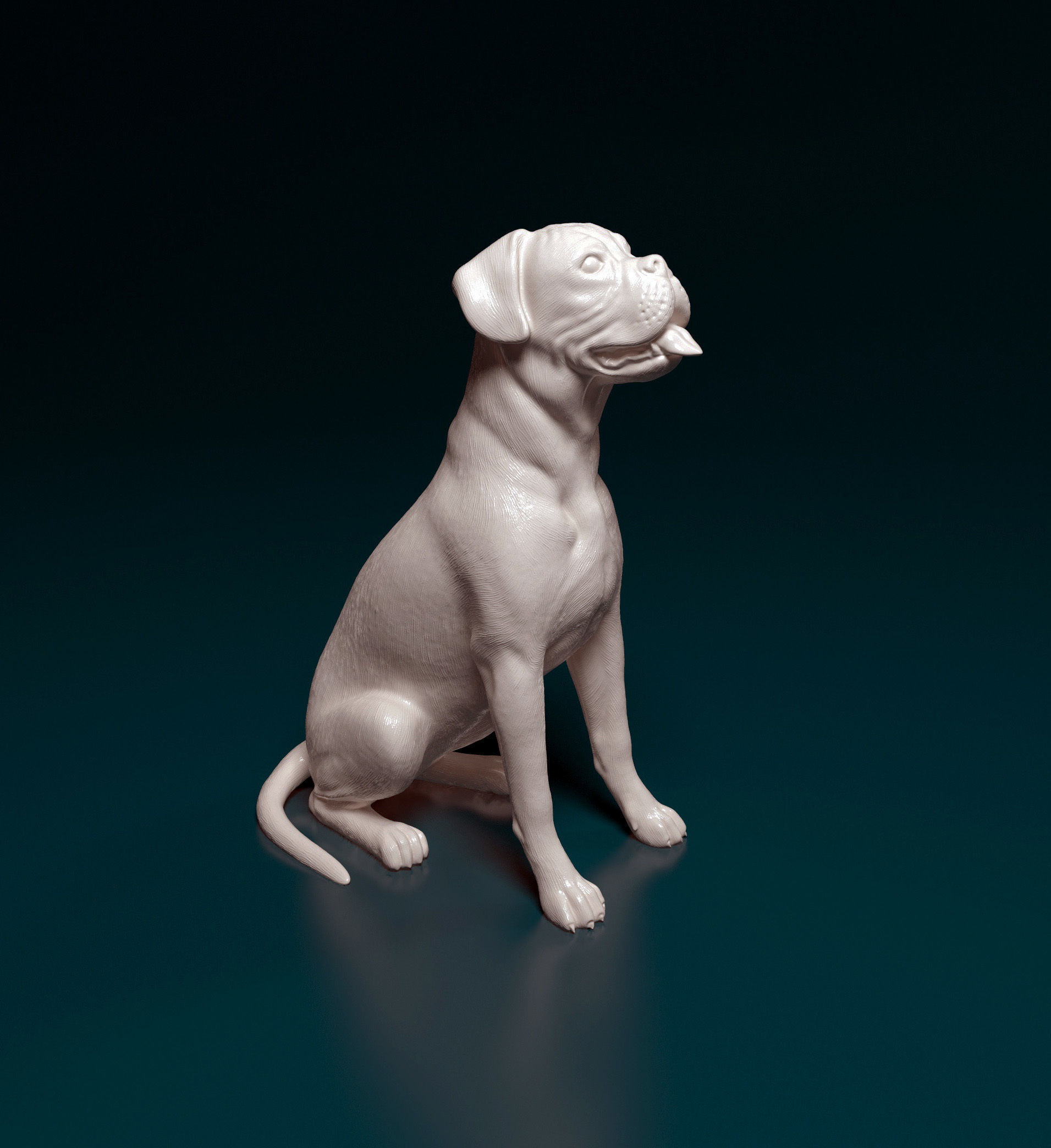 Boxer dog 3D model 3D printable | CGTrader