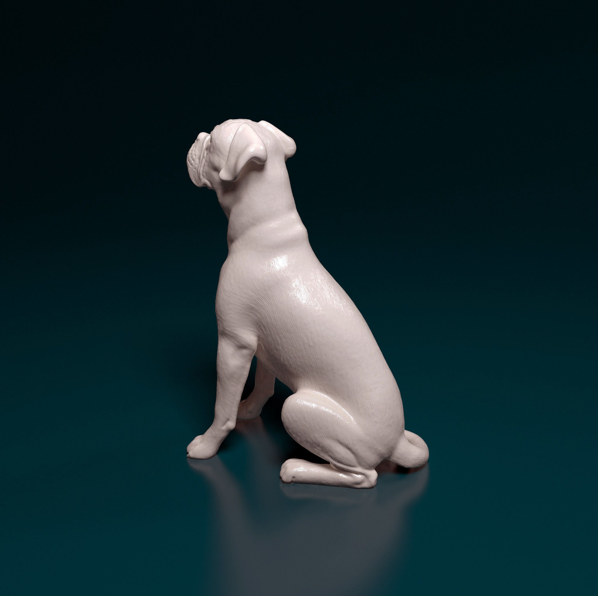 Boxer dog 3D model 3D printable | CGTrader