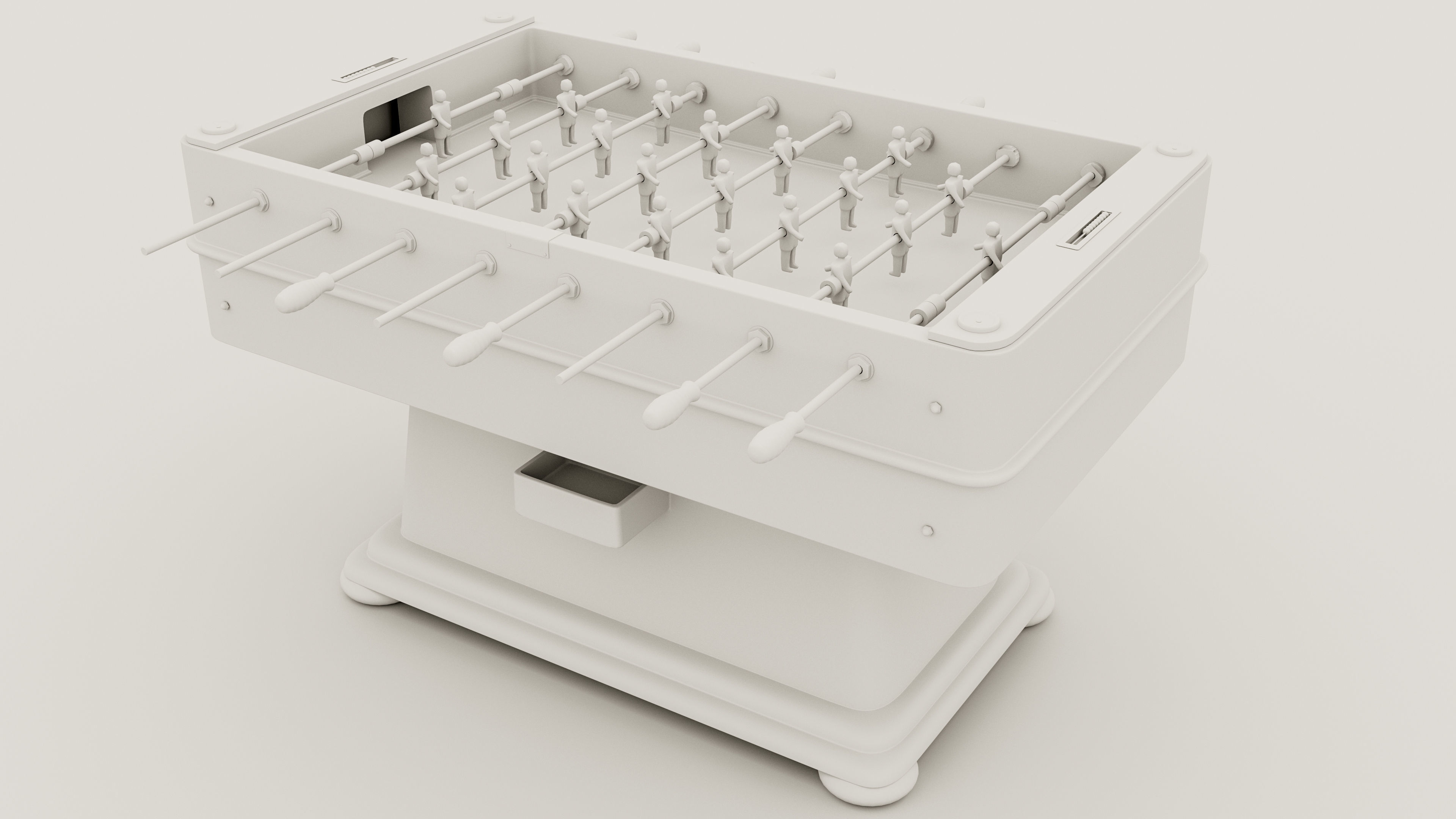 Table soccer Futbolin cordoba 3D model | CGTrader