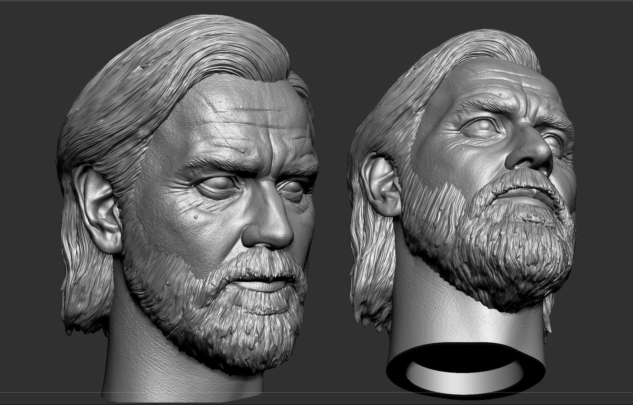 Obi-Wan Kenobi Head- Ewan McGregor 3D model 3D printable | CGTrader