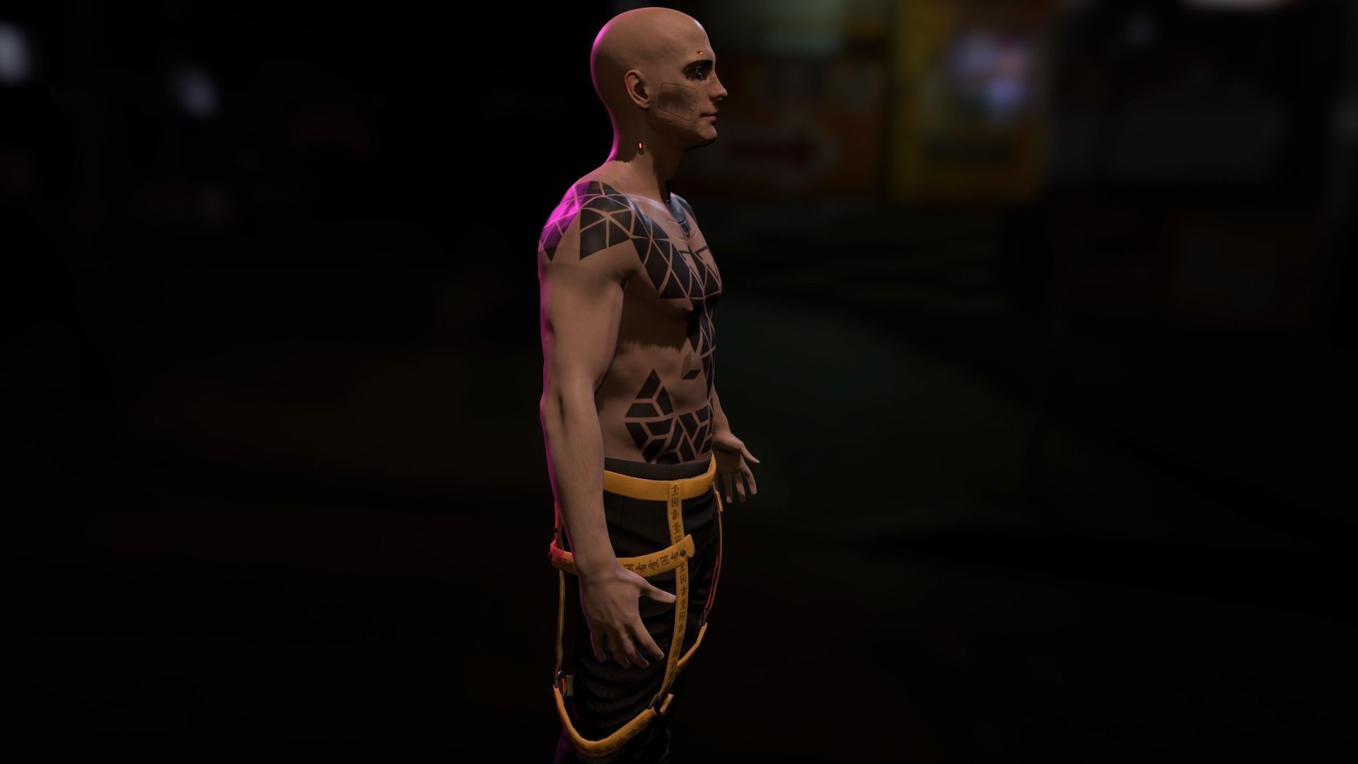 3D model Cyberpunk Male VR / AR / low-poly | CGTrader