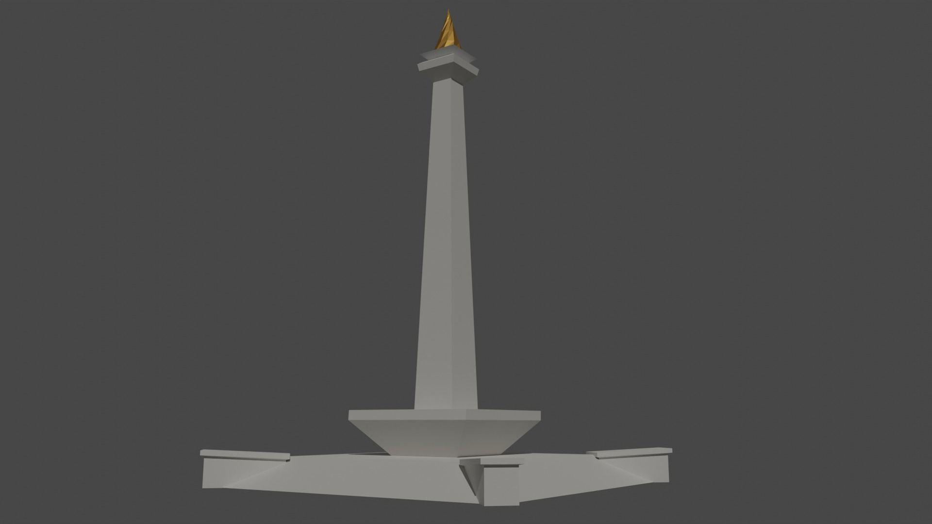 Monas Low-Poly monument free VR / AR / low-poly 3D model | CGTrader