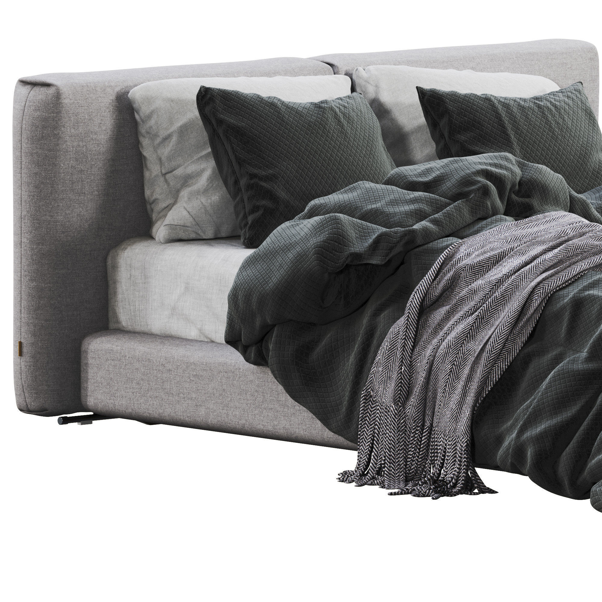 Bed By Flexform ASOLO 3D model | CGTrader