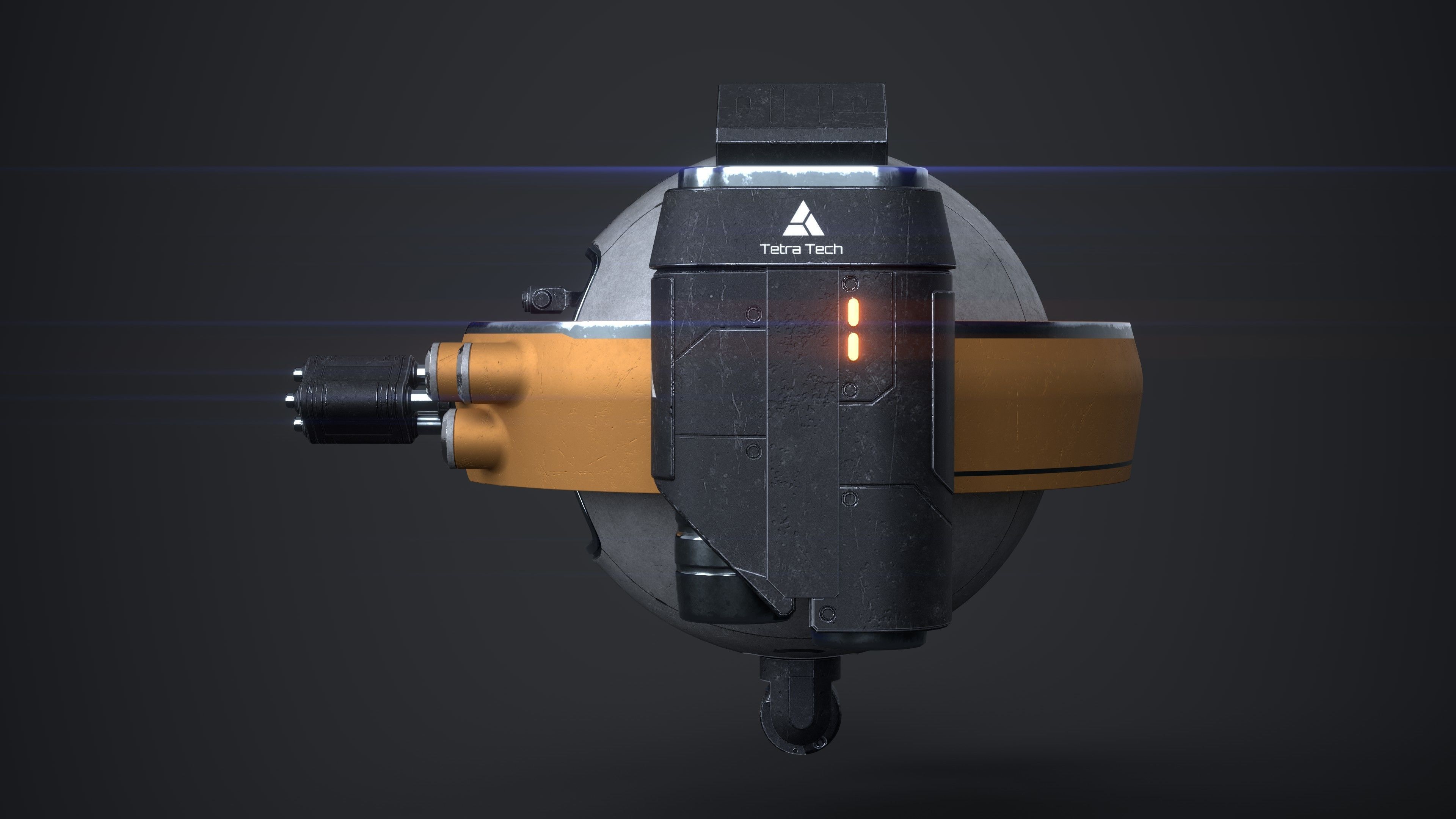 3D model OBLIVION Sphere Drone 10 texture sets VR / AR / low-poly ...