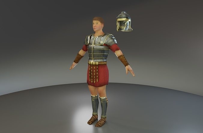 3D model Low Poly Roman Soldier VR / AR / low-poly | CGTrader
