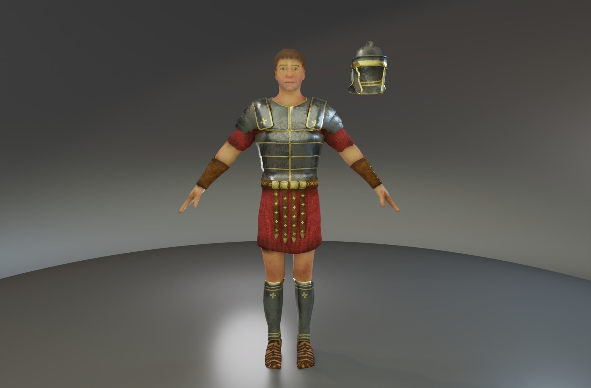 3D model Low Poly Roman Soldier VR / AR / low-poly | CGTrader