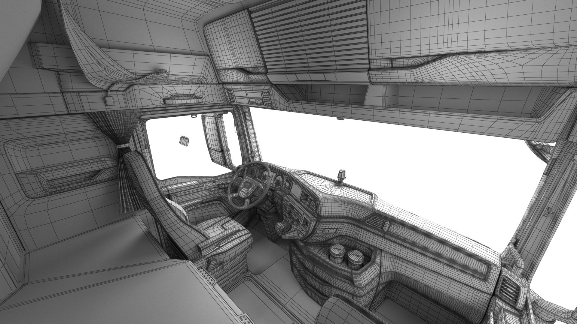 Man TGX 2020 with interior 3D model | CGTrader