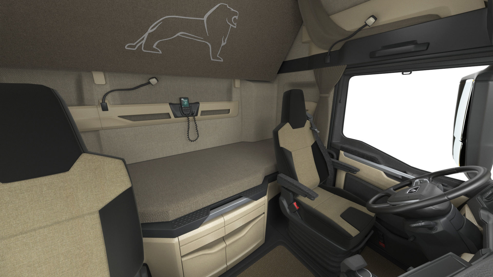 Man TGX 2020 with interior 3D model | CGTrader