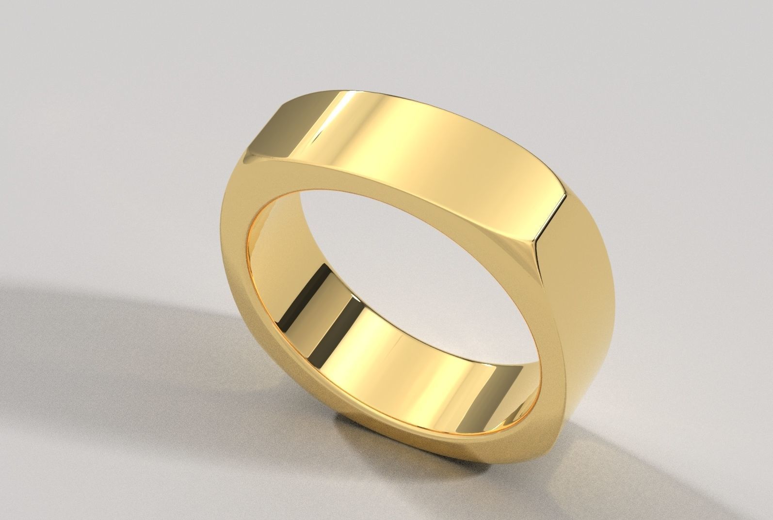 Minimalist Design Angular Ring 3D model 3D printable | CGTrader