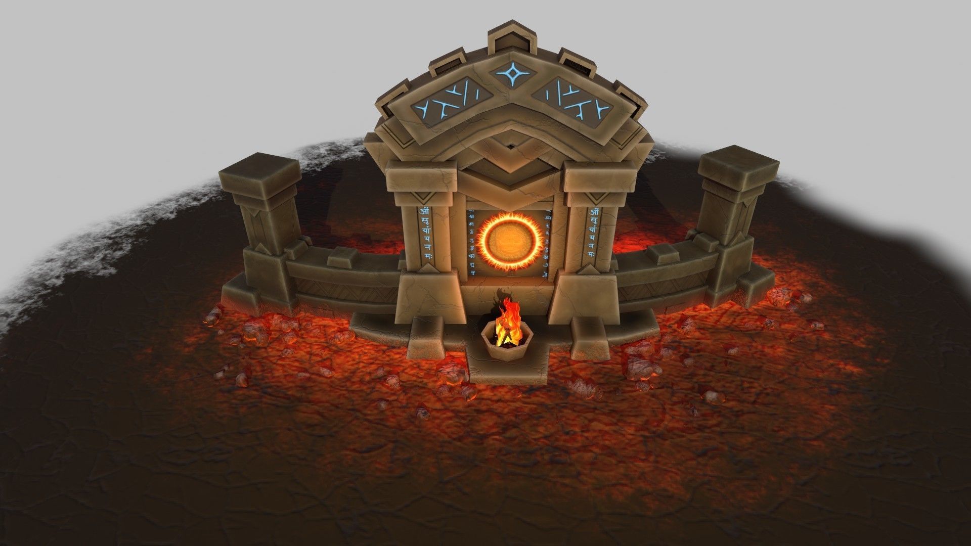 3D model Gaming gate environment VR / AR / low-poly | CGTrader