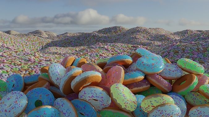 Infinite Donuts 3D model | CGTrader