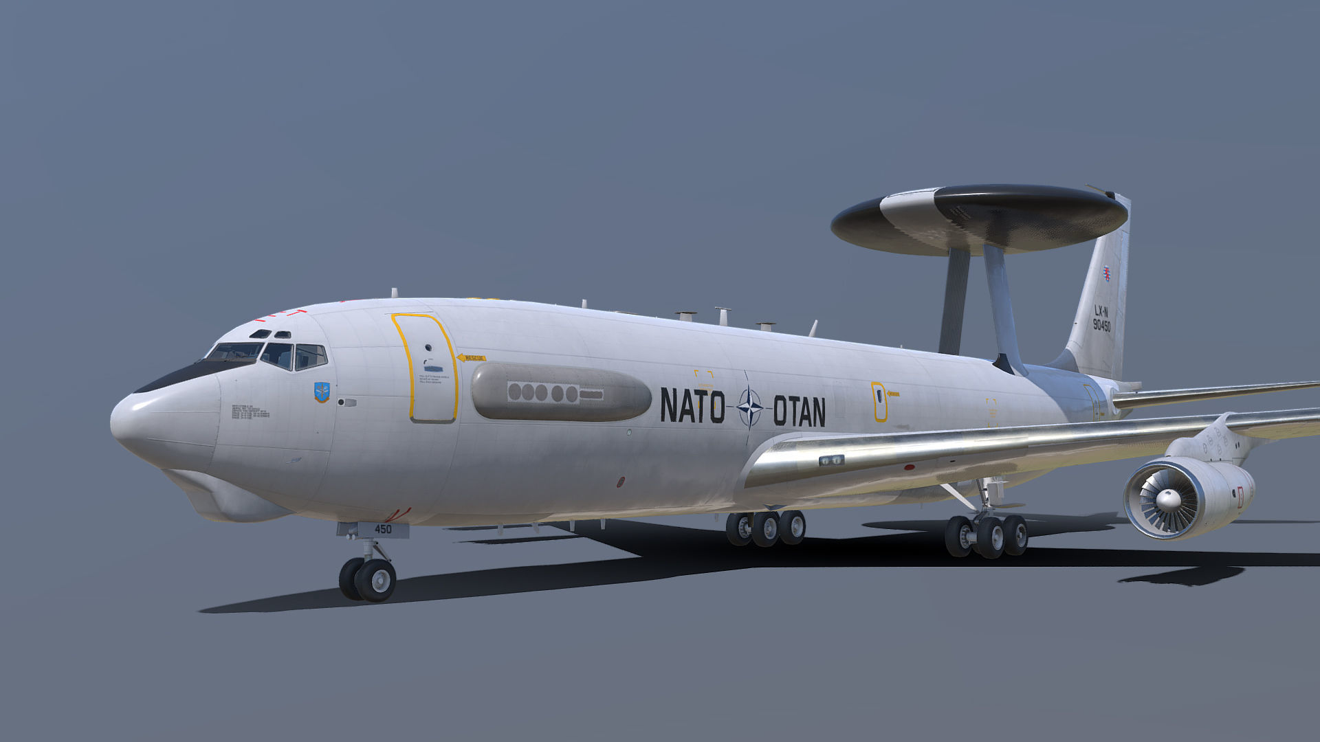 Boeing E-3 Sentry AWACS 3D model | CGTrader