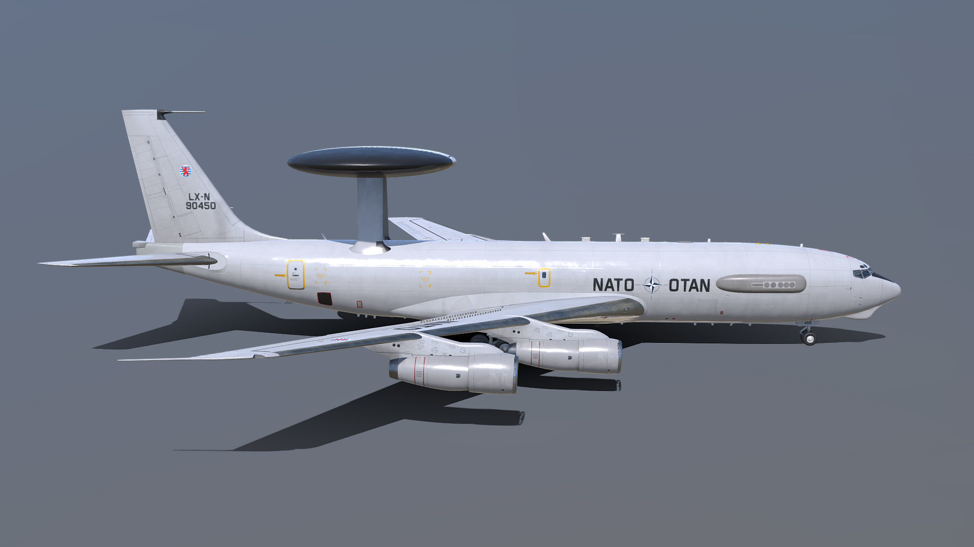 Boeing E-3 Sentry AWACS 3D model | CGTrader