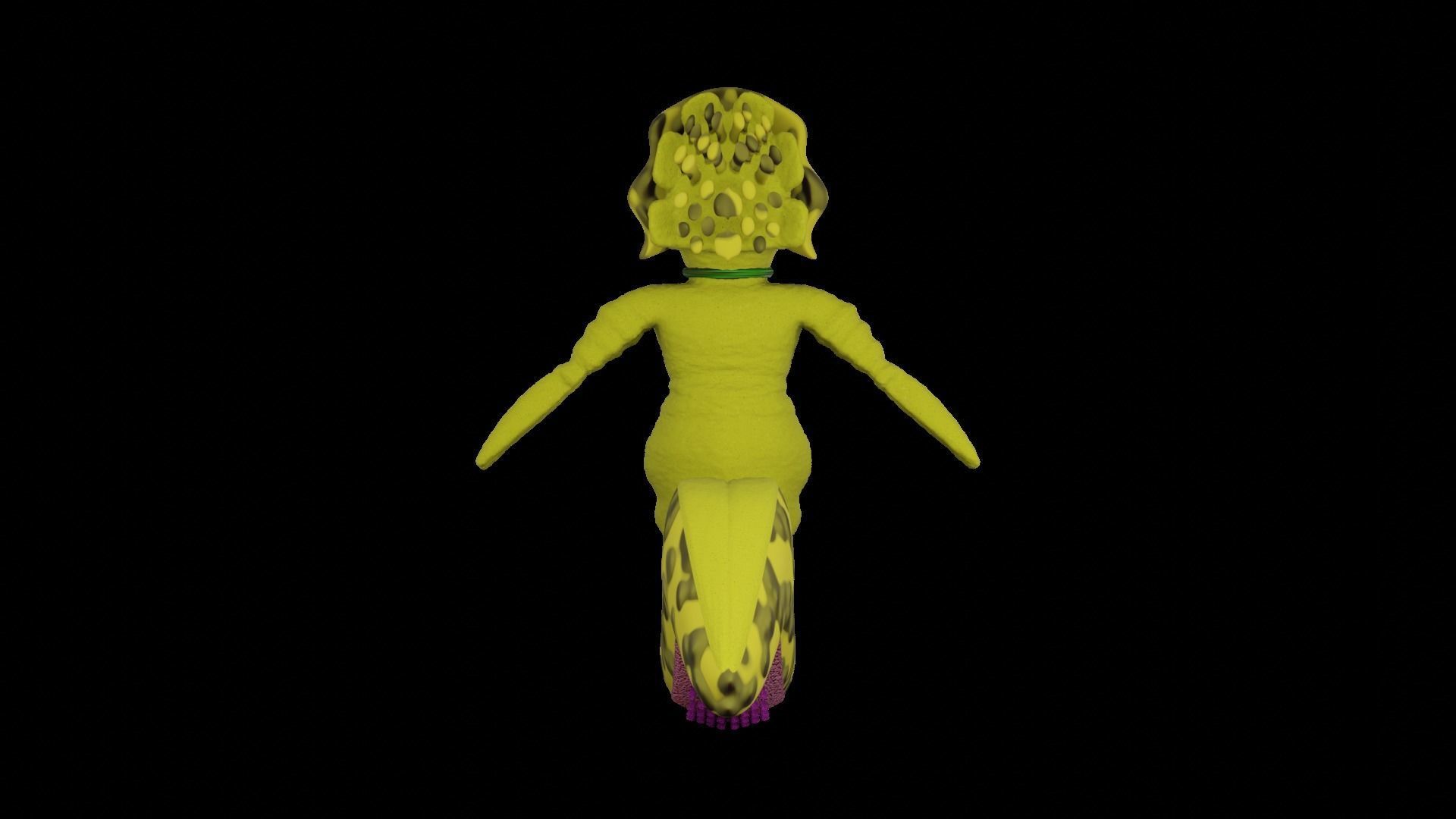 Alien Slug free 3D model rigged | CGTrader