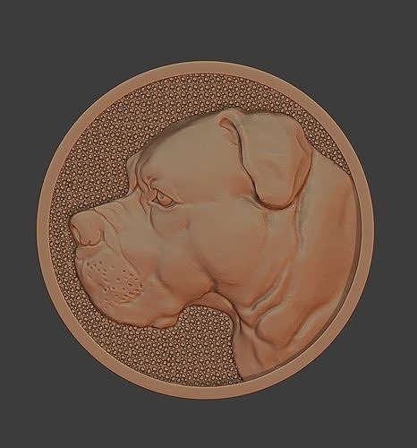 dog medal 3D model 3D printable | CGTrader