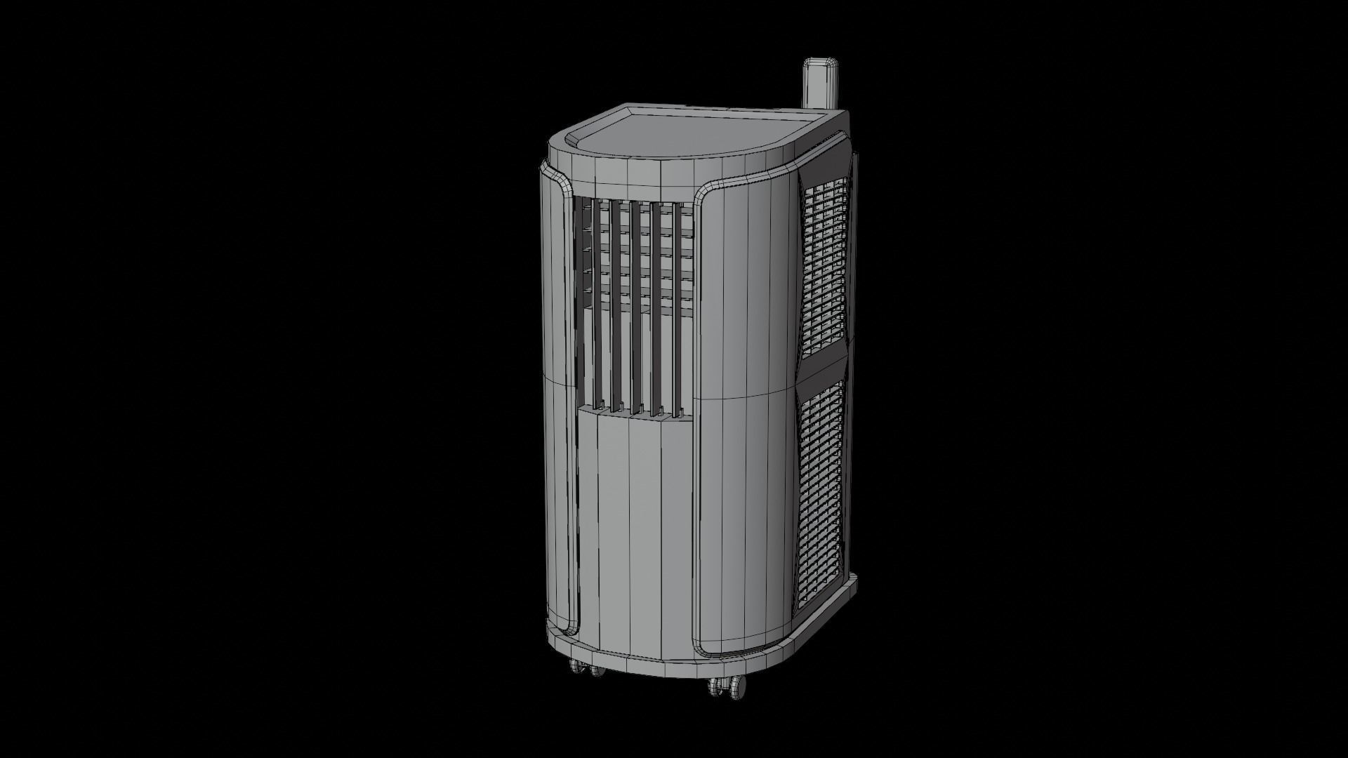 Portable Air Conditioner with Remote 3D model | CGTrader