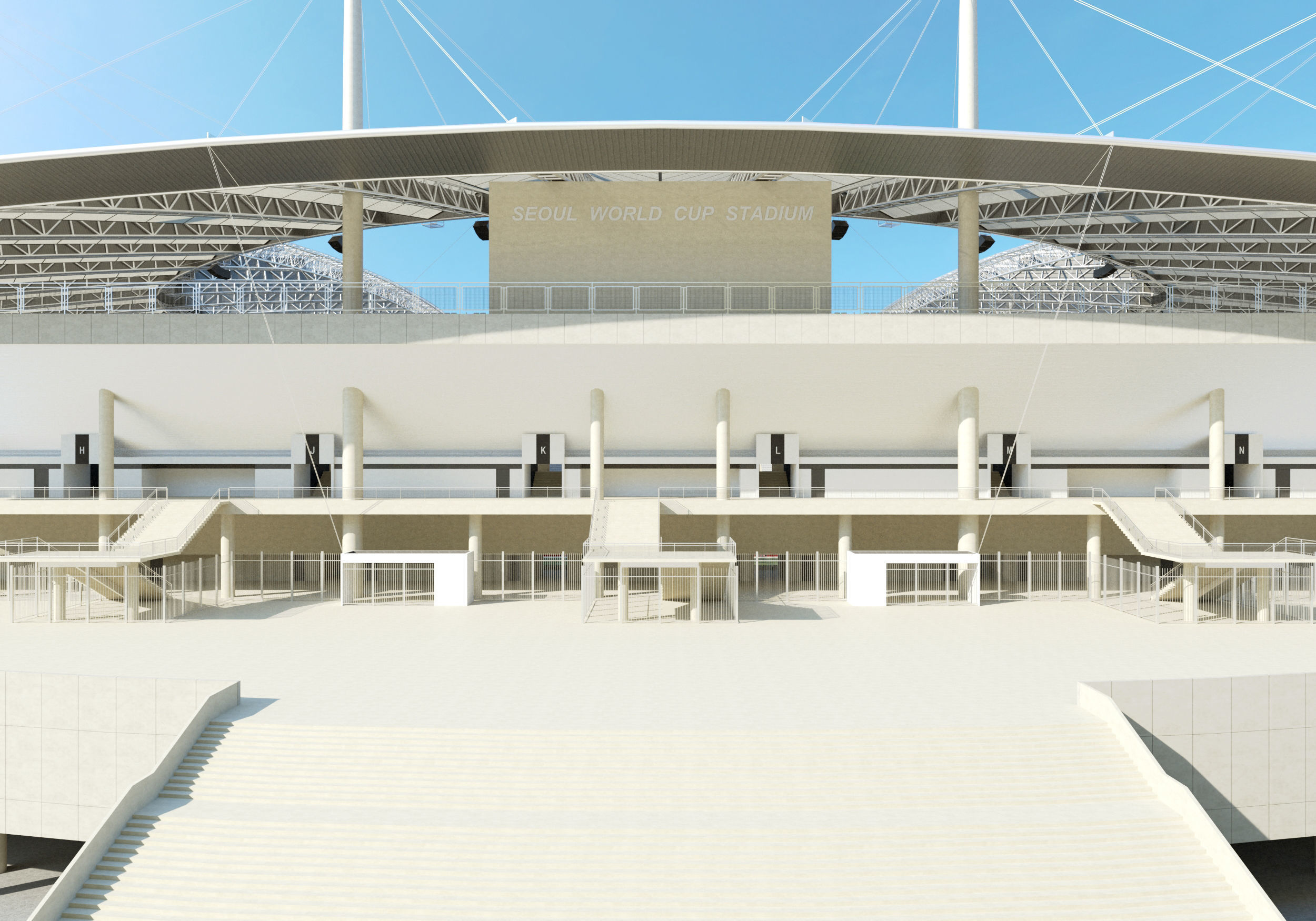 Seoul World Cup Stadium 3D model | CGTrader