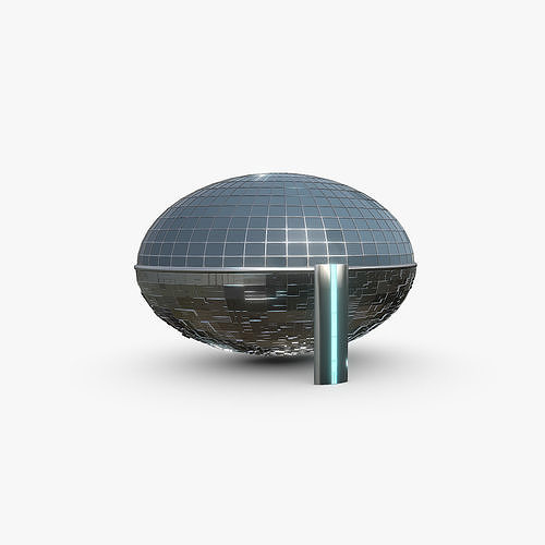 Ellipse building 3D model | CGTrader