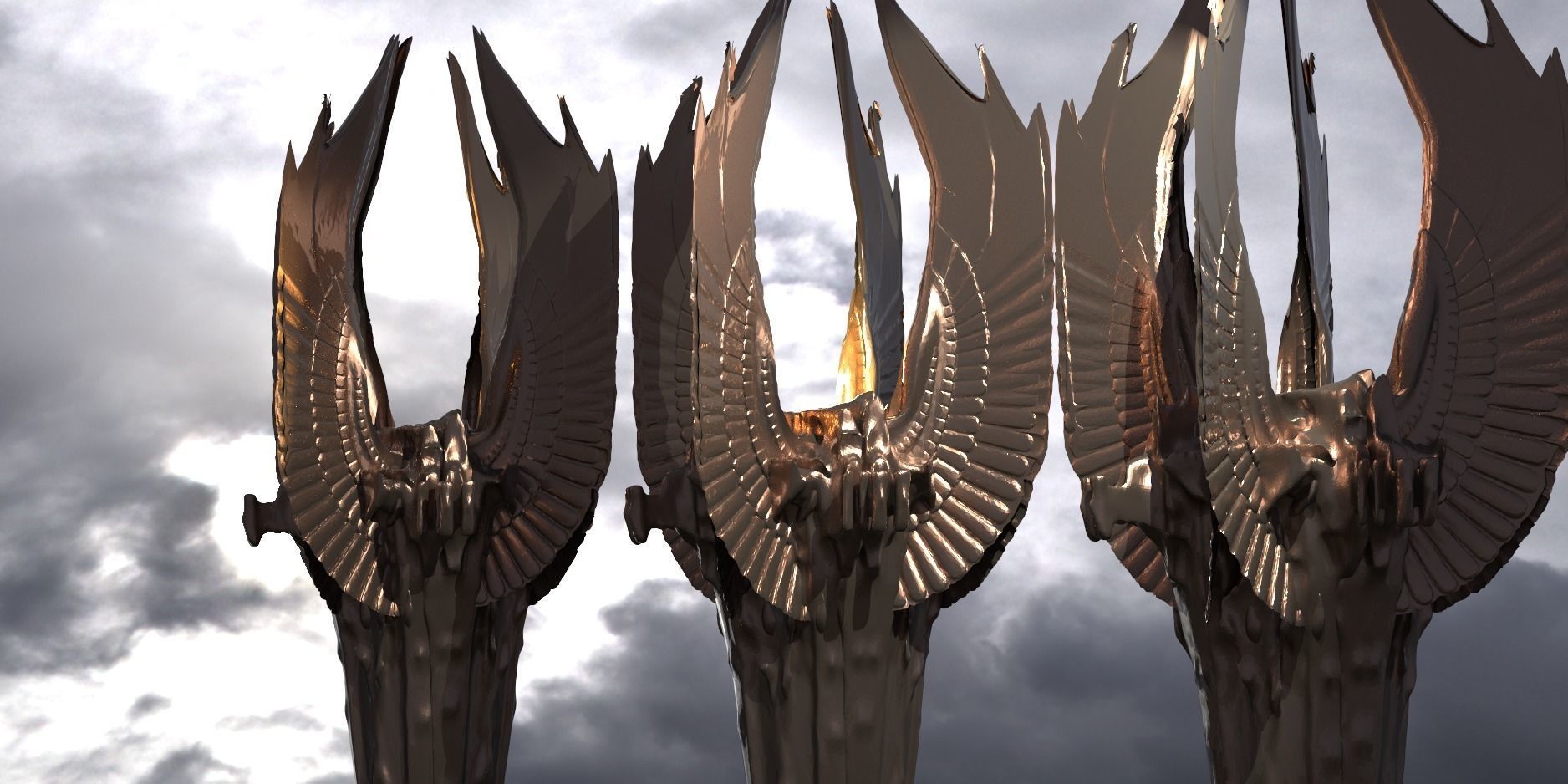 Floating Angel monolith 8 3D model | CGTrader