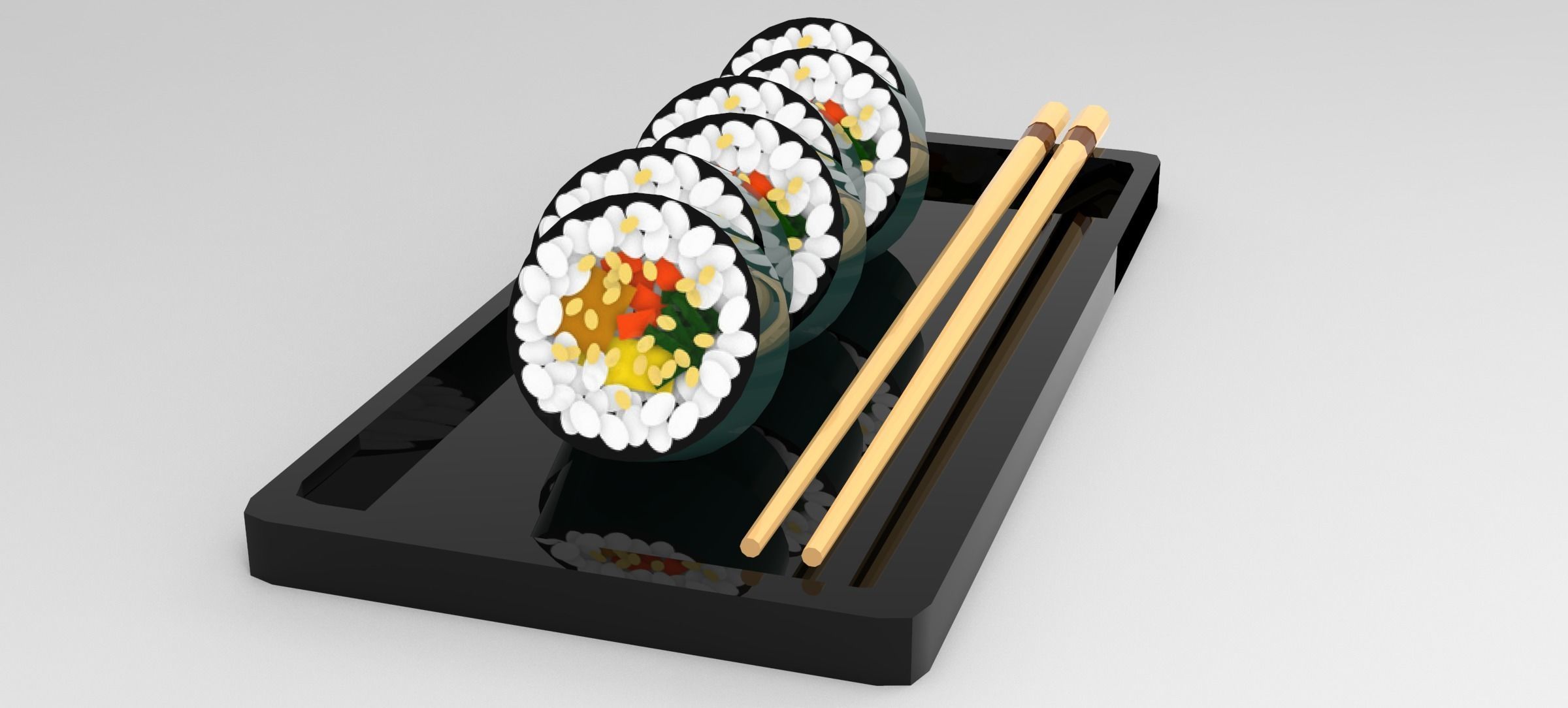 Sushi 3D Model free VR / AR / low-poly 3D model | CGTrader