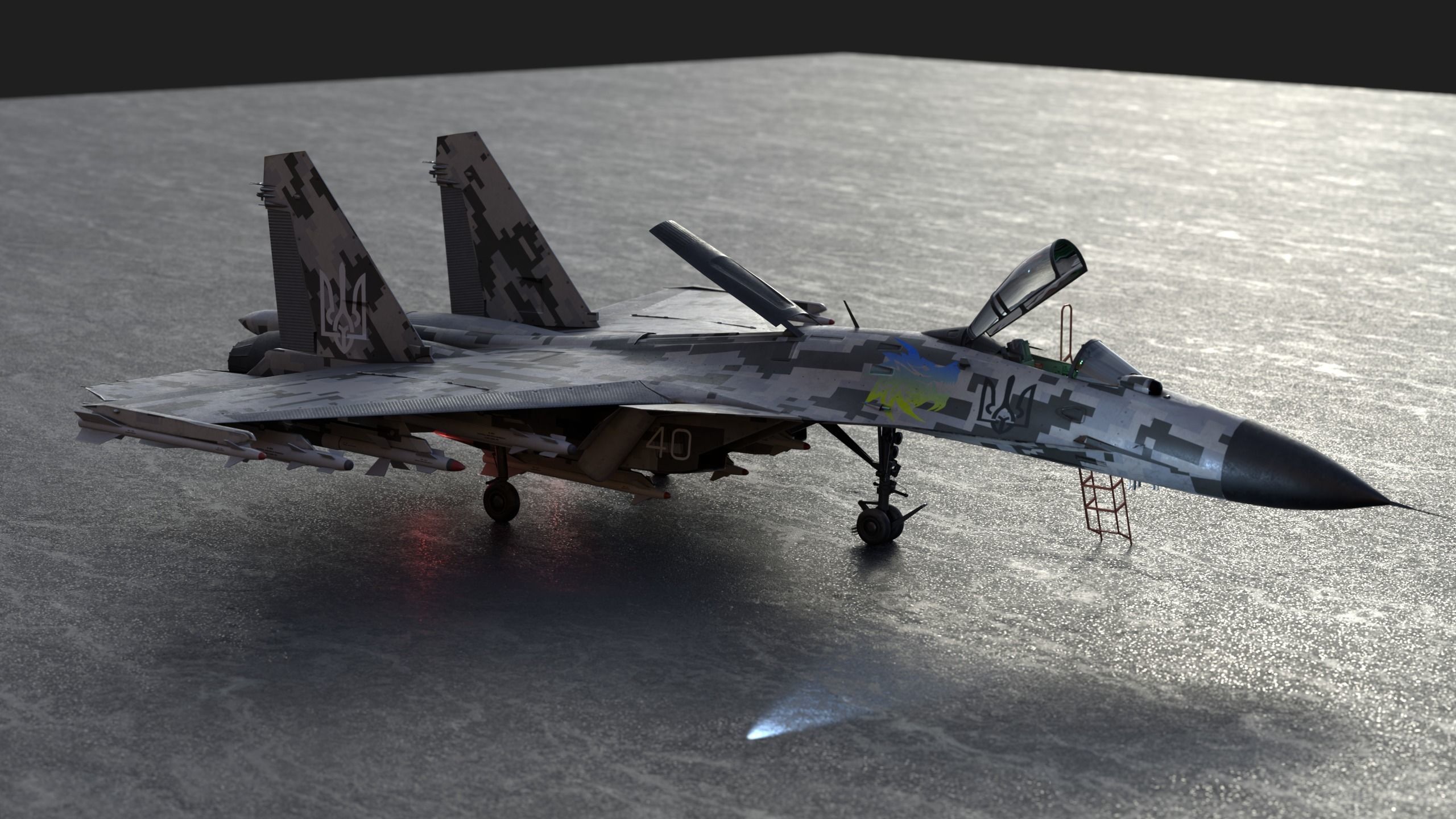 3D model Mig-29 Ukrainian edition VR / AR / low-poly | CGTrader