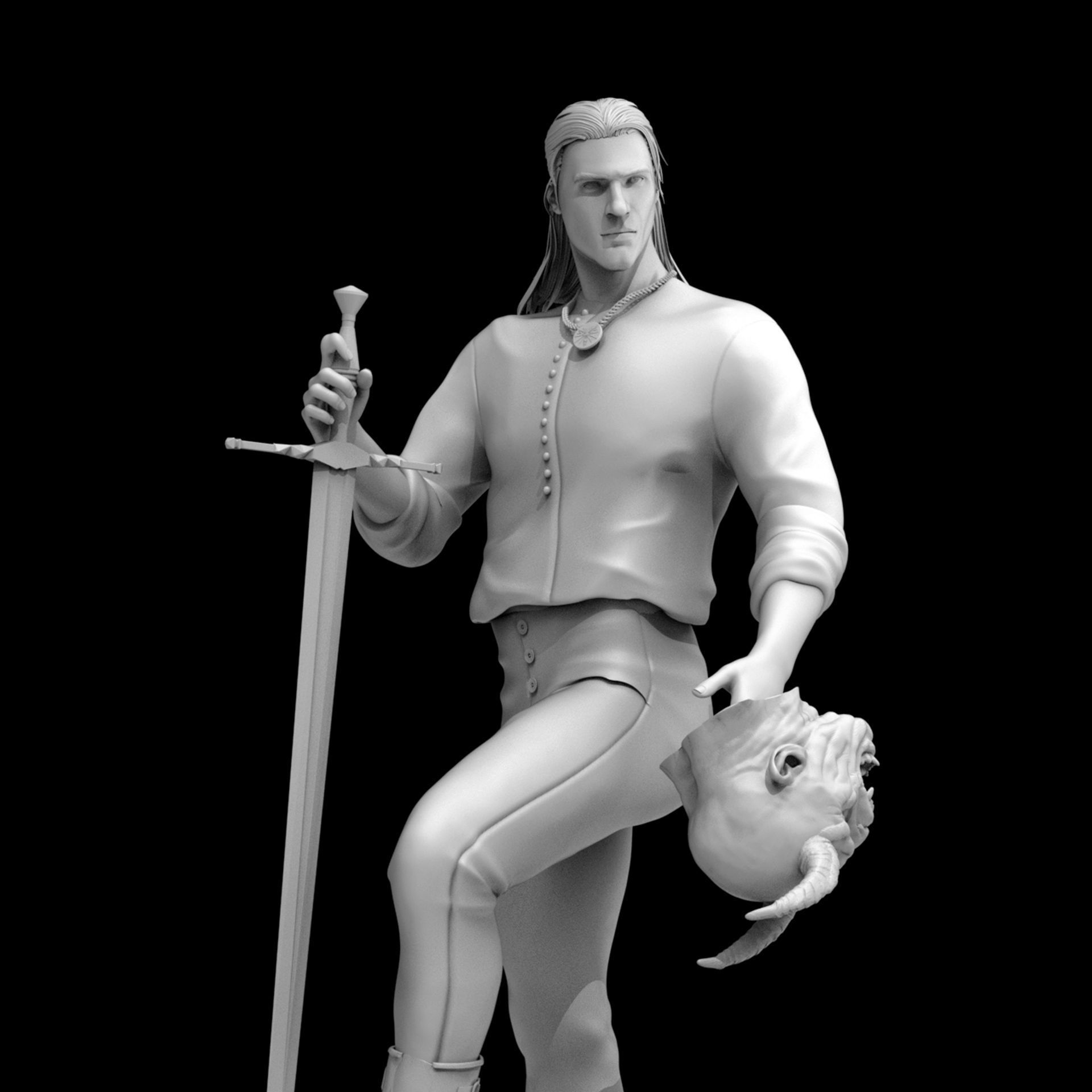 The Witcher 3D Printable free 3D model 3D printable | CGTrader