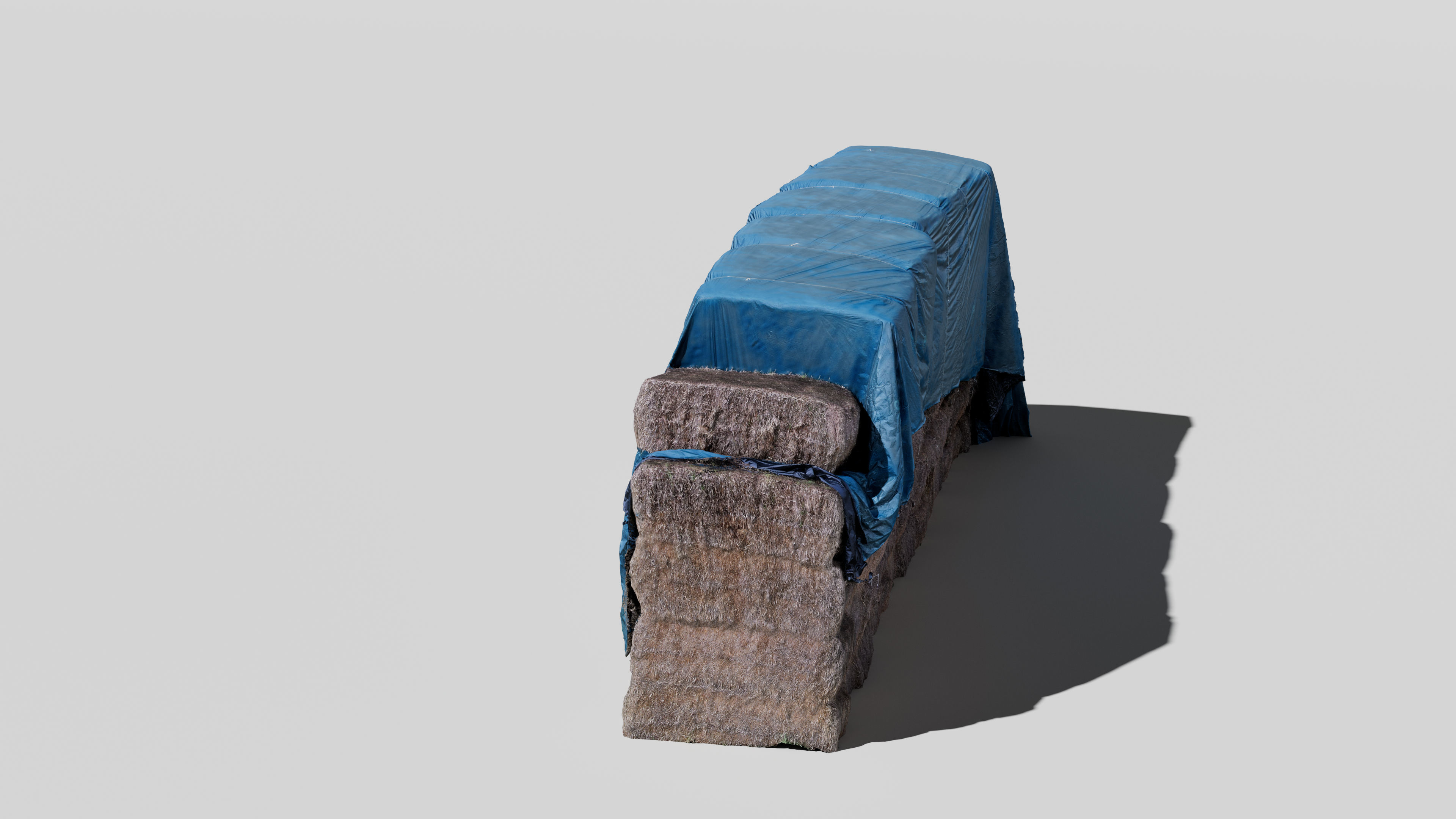 3D model Hay Bale Stack - Photogrammetry VR / AR / low-poly | CGTrader