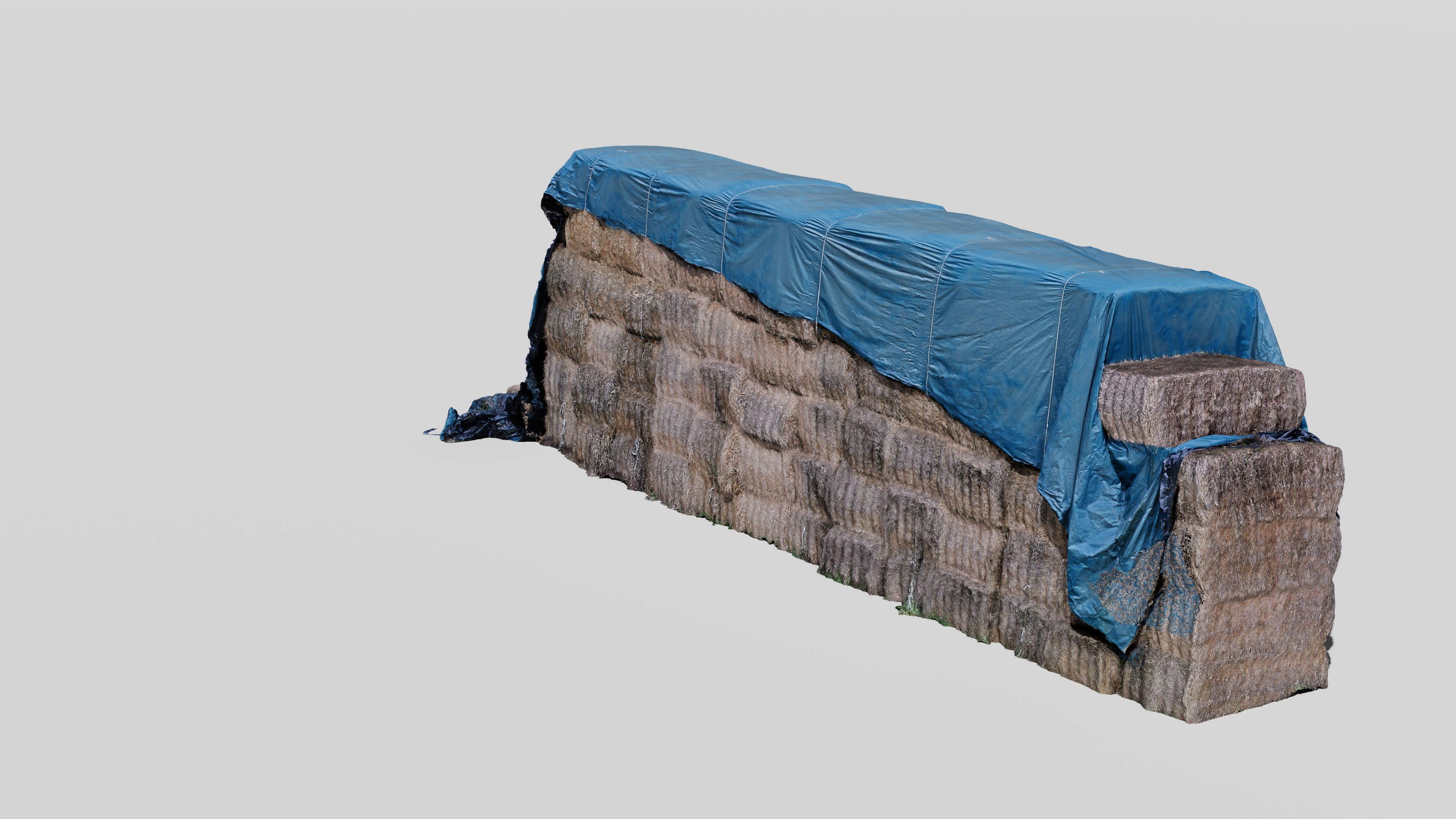 3D model Hay Bale Stack - Photogrammetry VR / AR / low-poly | CGTrader