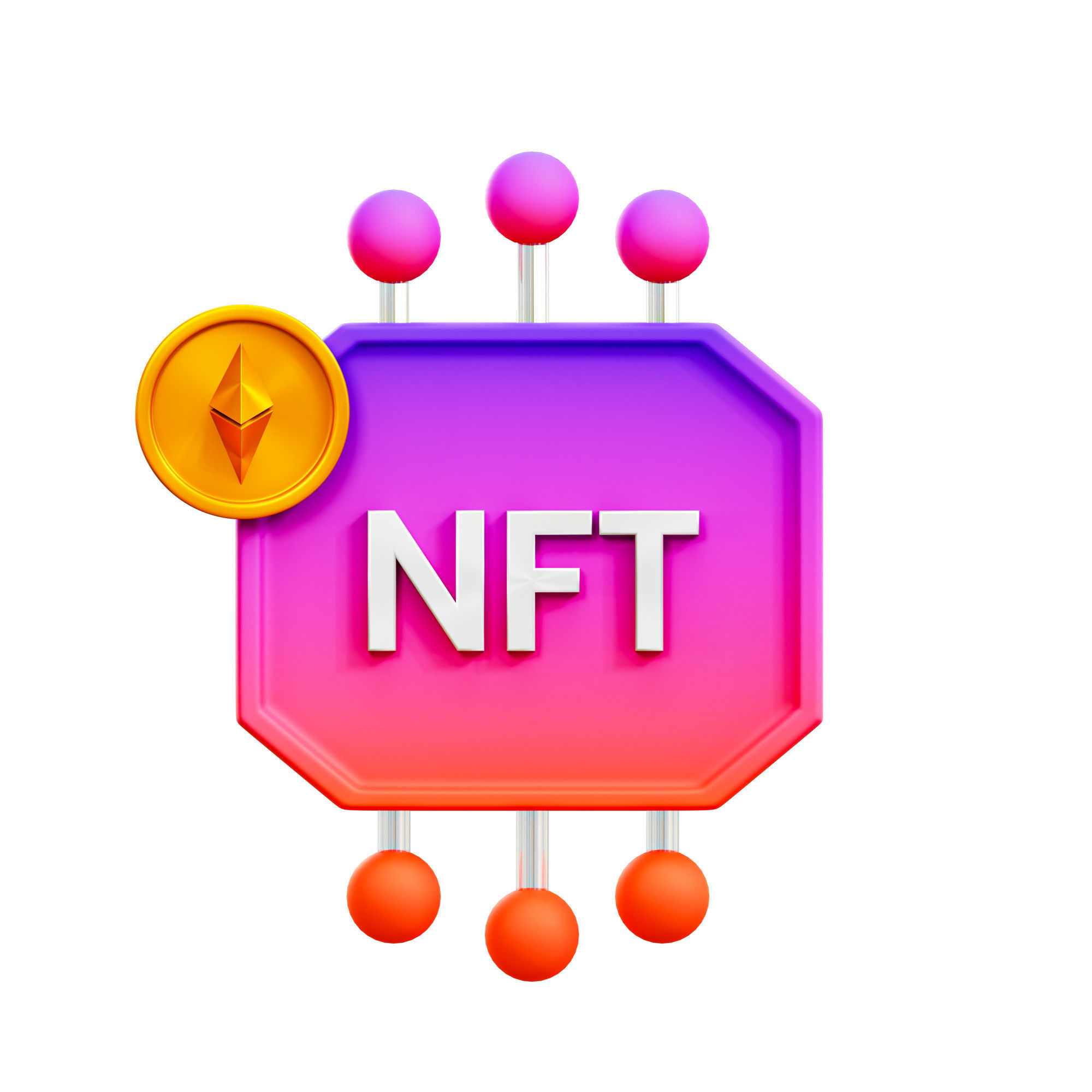 3D model NFT Icon Pack 3D Model VR / AR / low-poly | CGTrader
