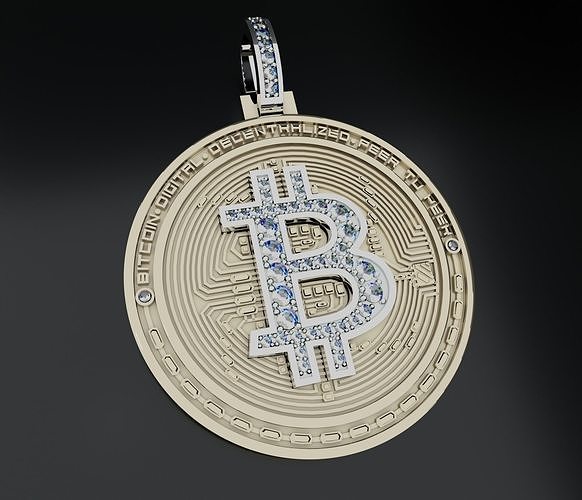 Bitcoin 3D model 3D printable | CGTrader