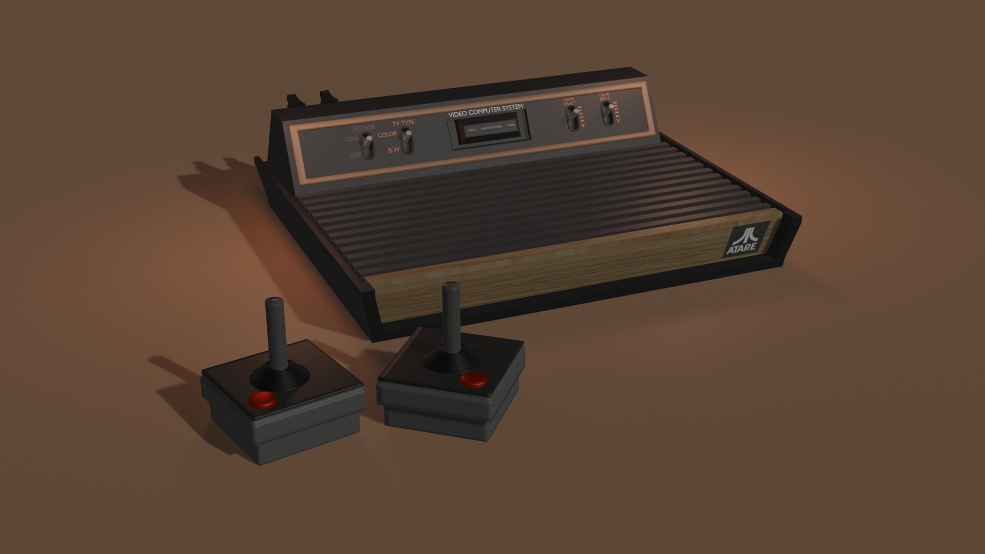 Retro Consol Atari 2600 3D model | CGTrader