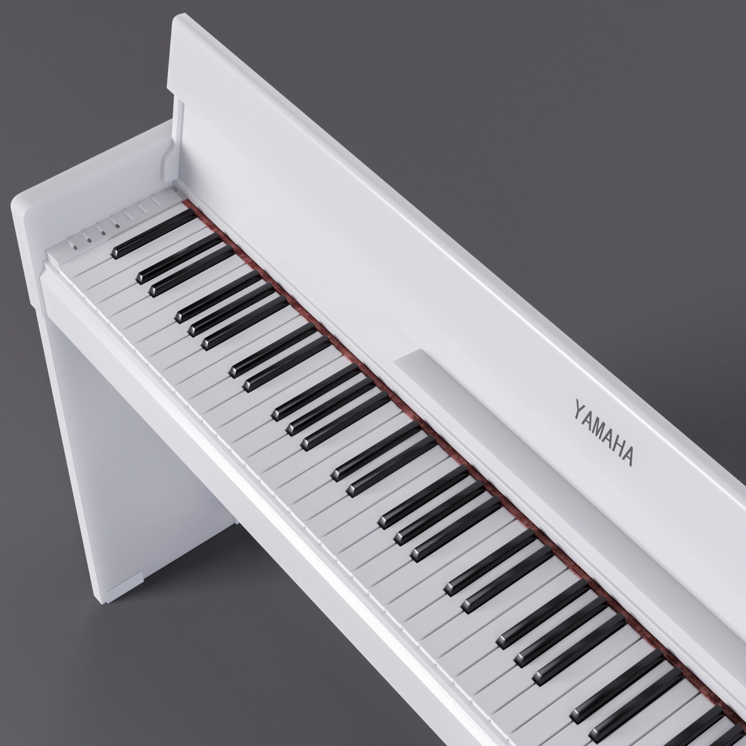 Digital piano Yamaha YDP-S34 WH 3D model rigged | CGTrader