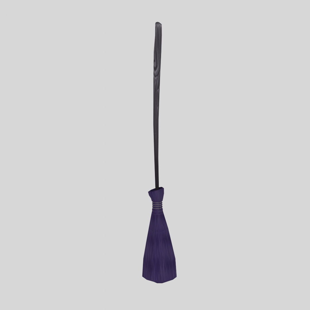 3D model Broom pack v2 low poly cartoon VR / AR / low-poly | CGTrader