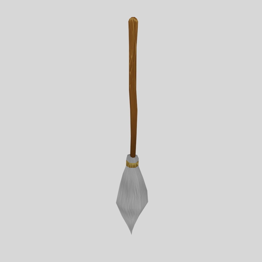 3D model Broom pack v2 low poly cartoon VR / AR / low-poly | CGTrader