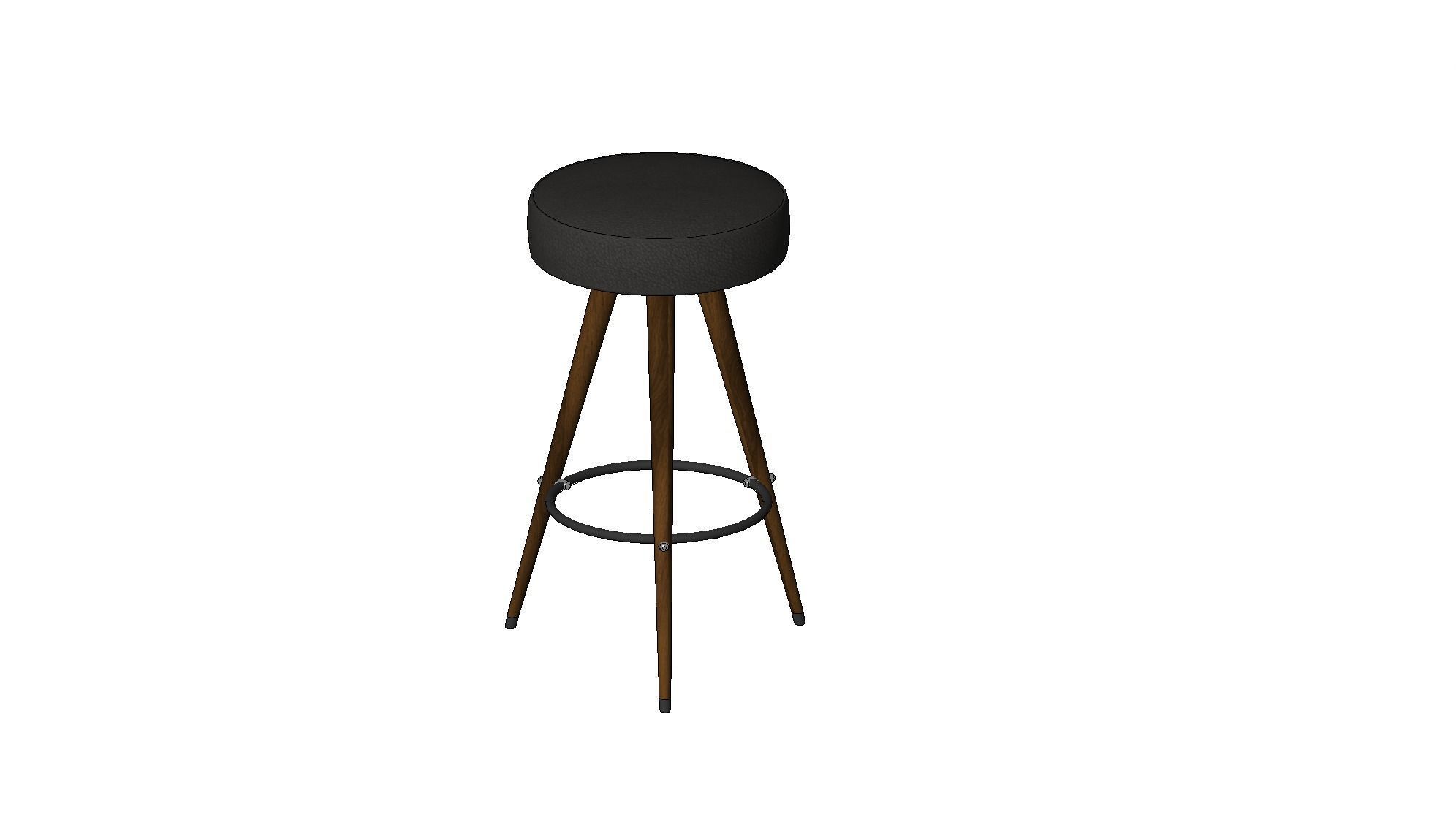 Stool three sizes Family for Revit 3D model | CGTrader