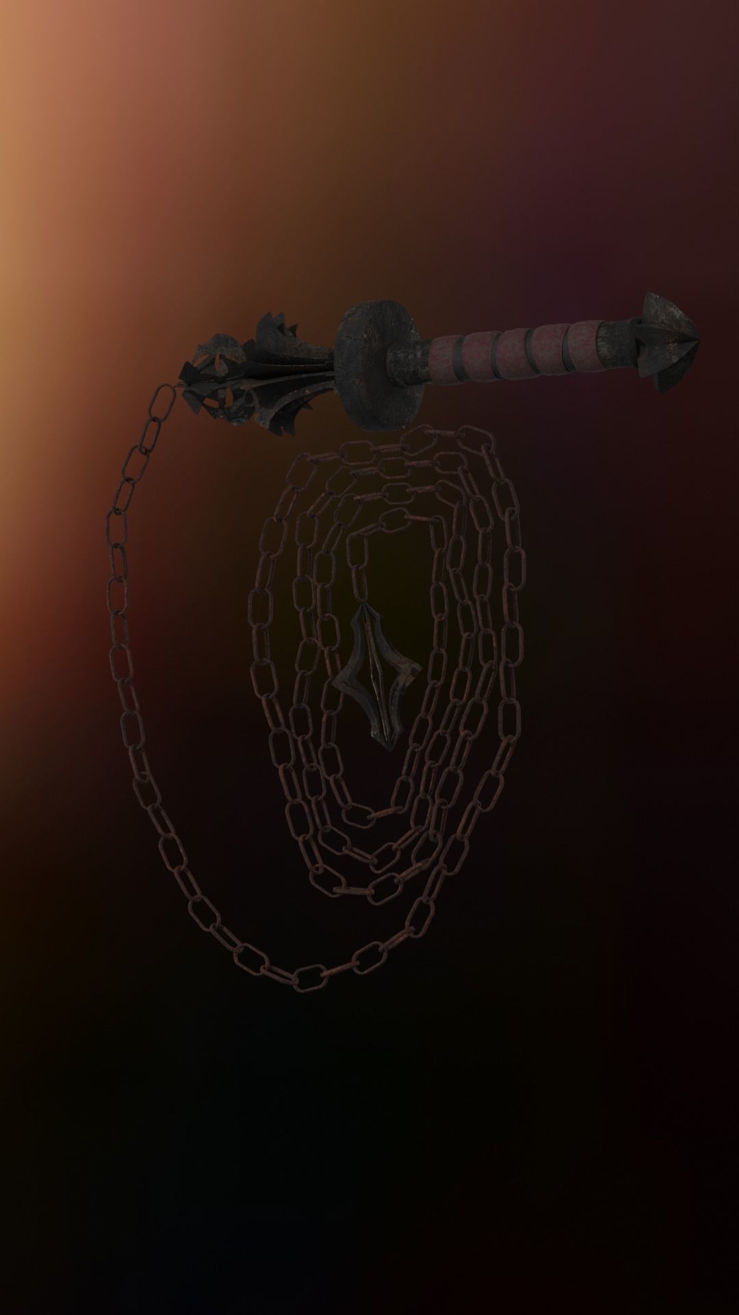 Morningstar whip - Ancient medieval weapon 3D model | CGTrader