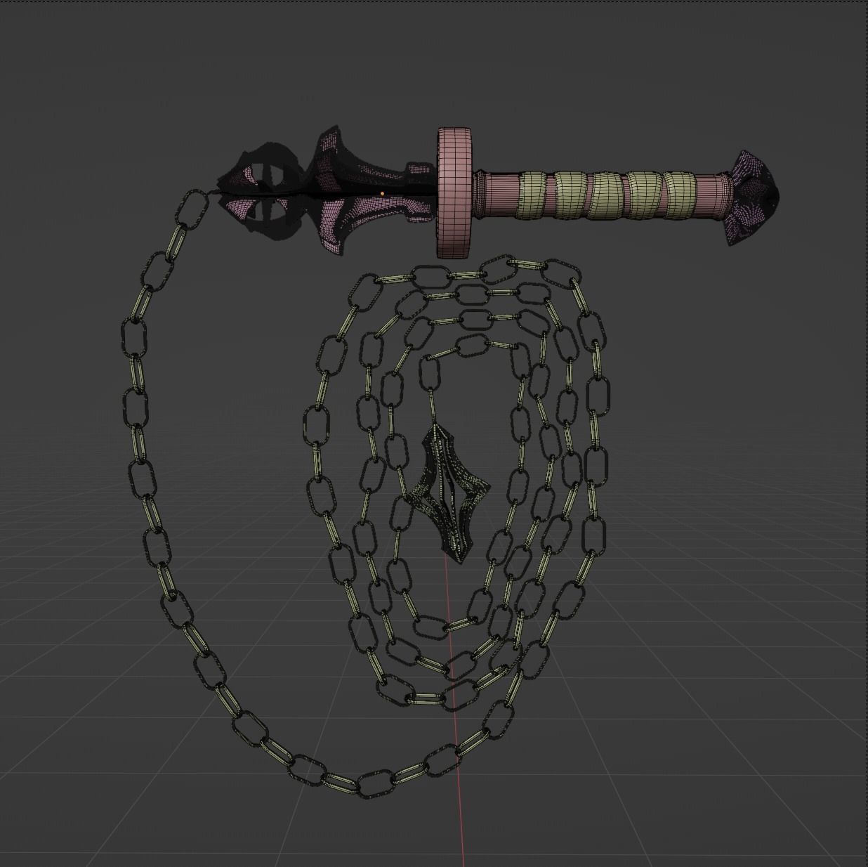 Morningstar whip - Ancient medieval weapon 3D model | CGTrader