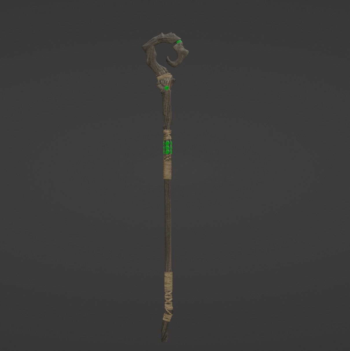 mystic staff 3D model | CGTrader