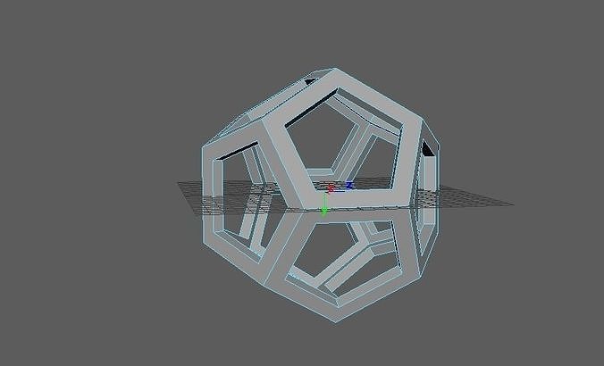 Platonic solid frame free 3D model | CGTrader