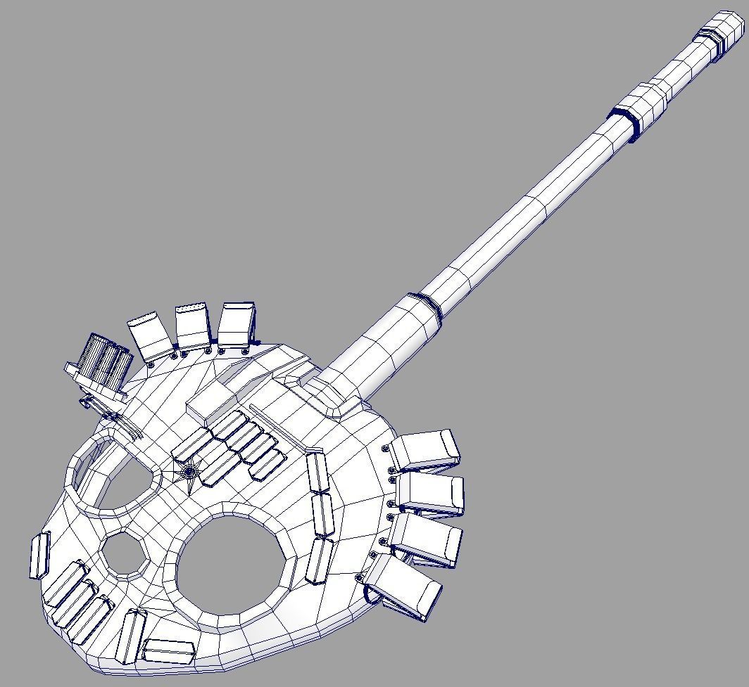 3D model Burned Russian T90 Tank Turret debris VR / AR / low-poly ...