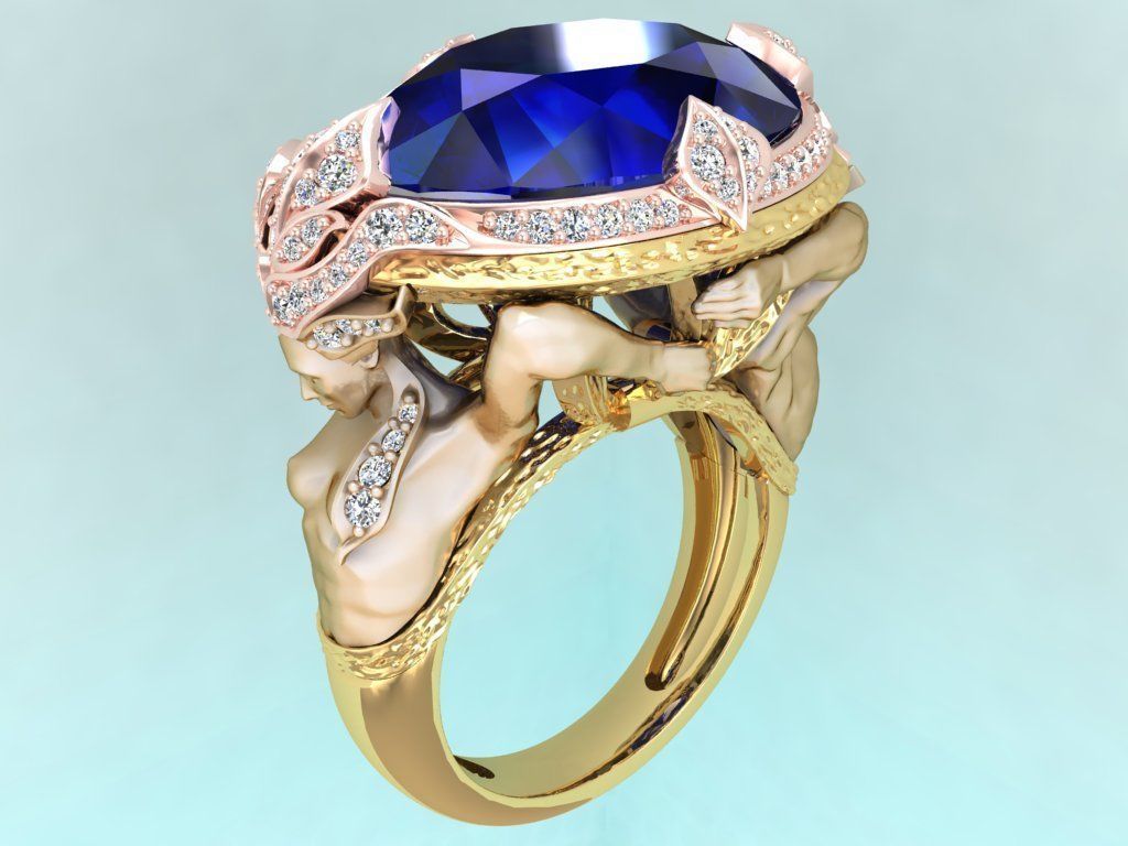 Mythical ring - Zeus rings - Ring of Greek Mythology - N 427 3D model ...