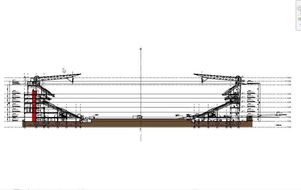sports stadium compelete revit project 02 3D model | CGTrader