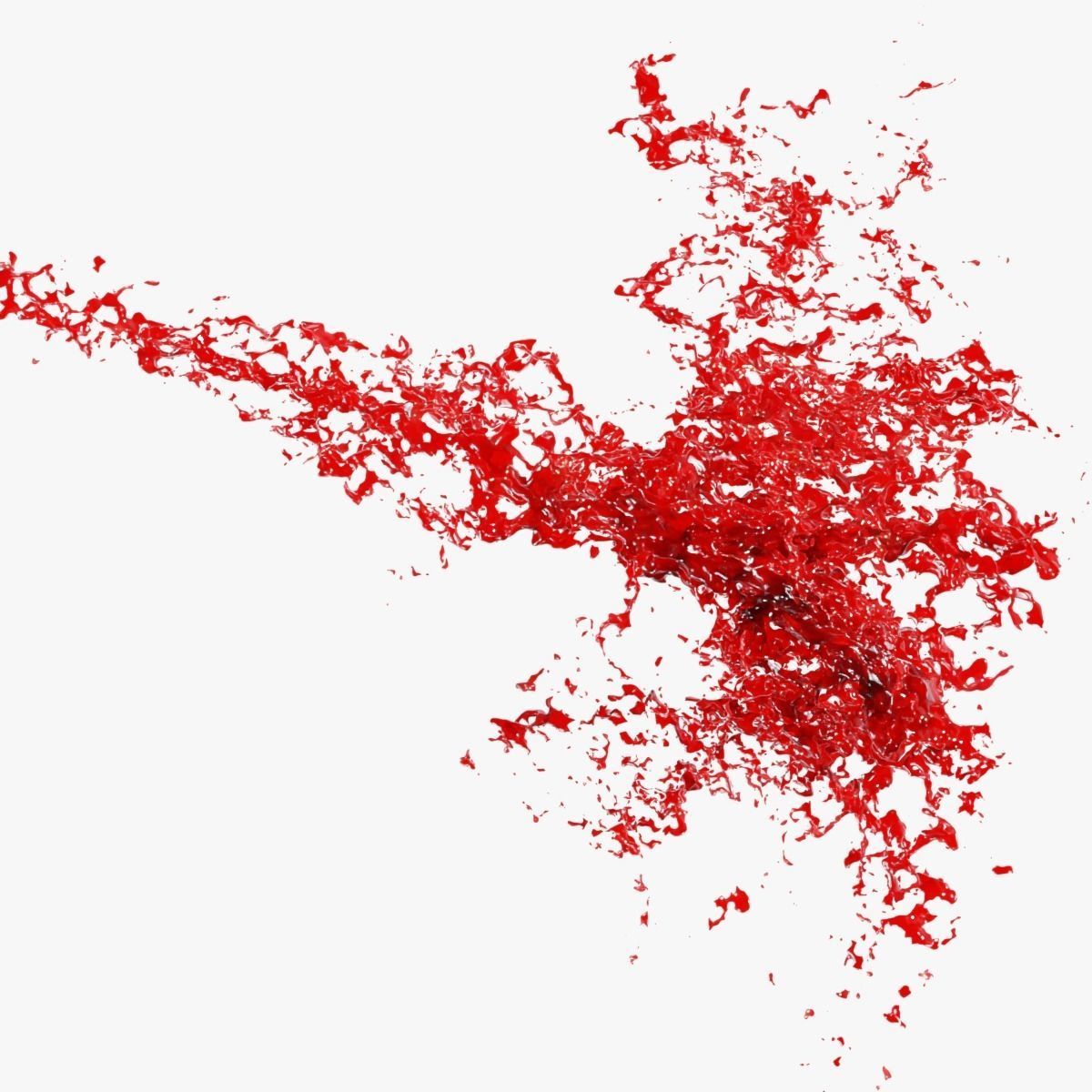 Blood Burst Static 6 3D model | CGTrader