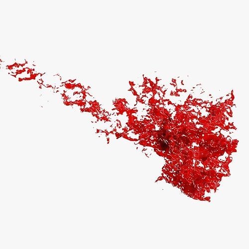 Blood Burst Static 5 3D model | CGTrader