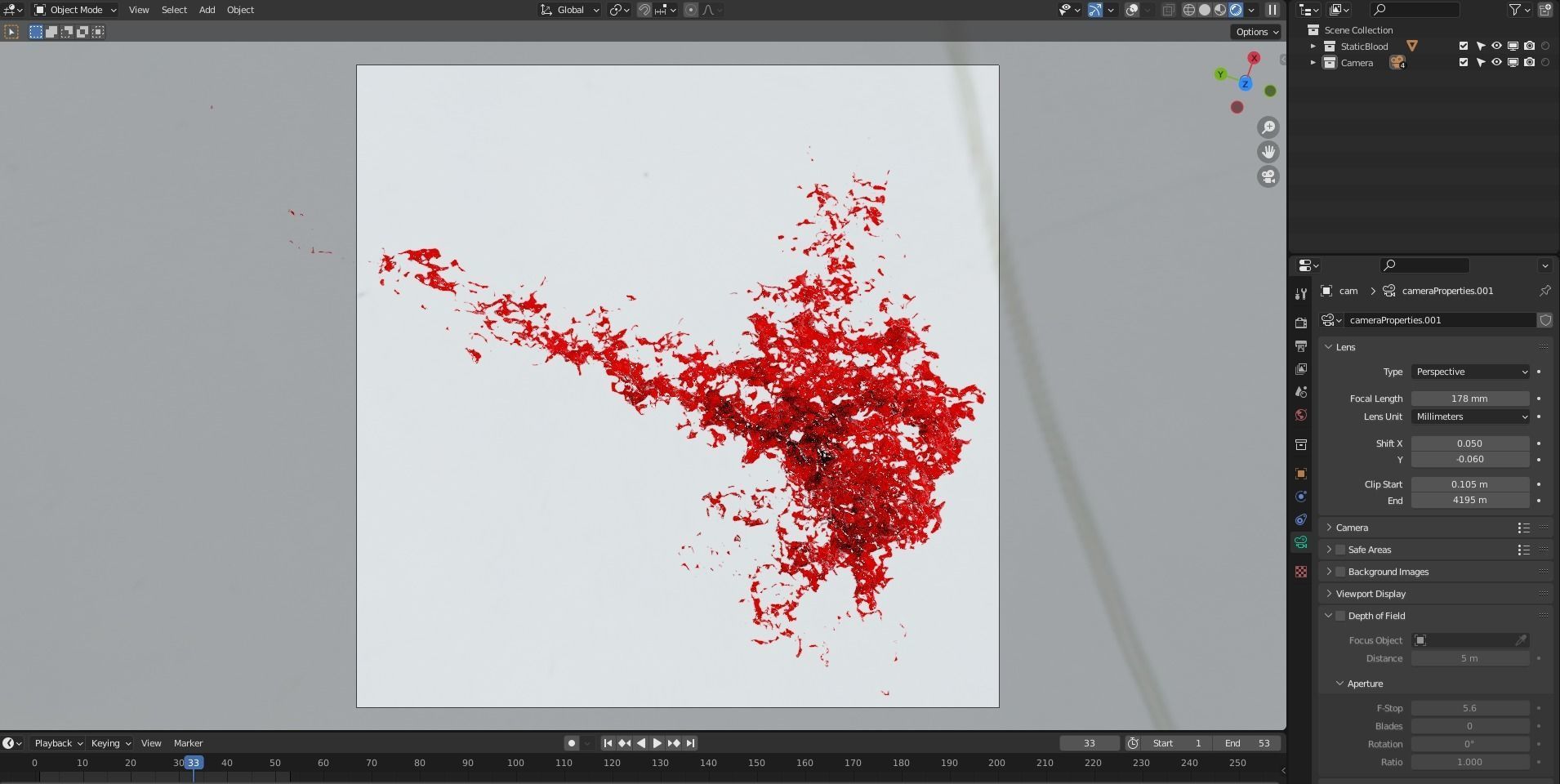 Blood Burst Static 4 3D model | CGTrader