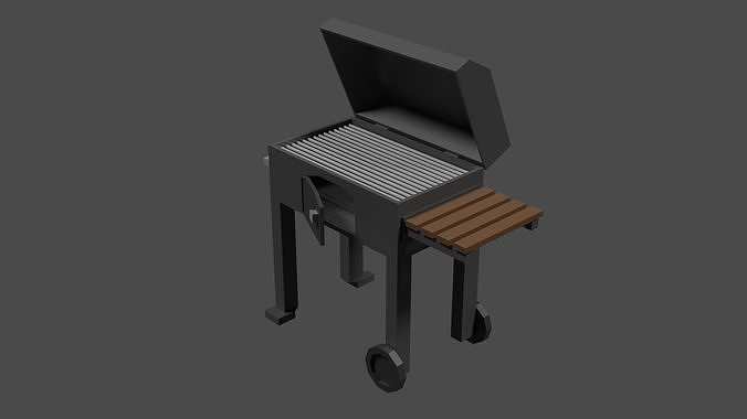 3D model Lowpoly Grill VR / AR / low-poly | CGTrader