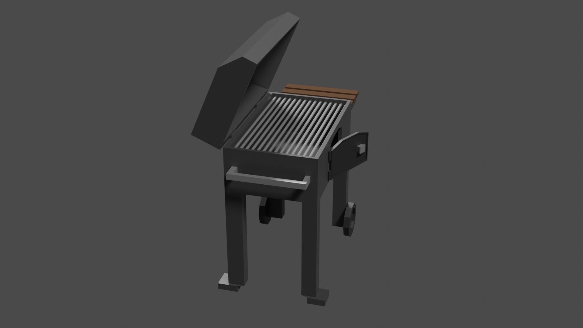 3D model Lowpoly Grill VR / AR / low-poly | CGTrader