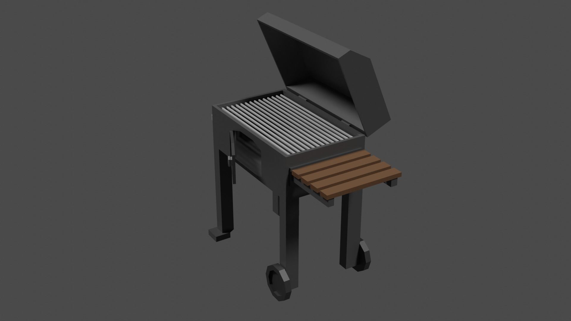 3D model Lowpoly Grill VR / AR / low-poly | CGTrader
