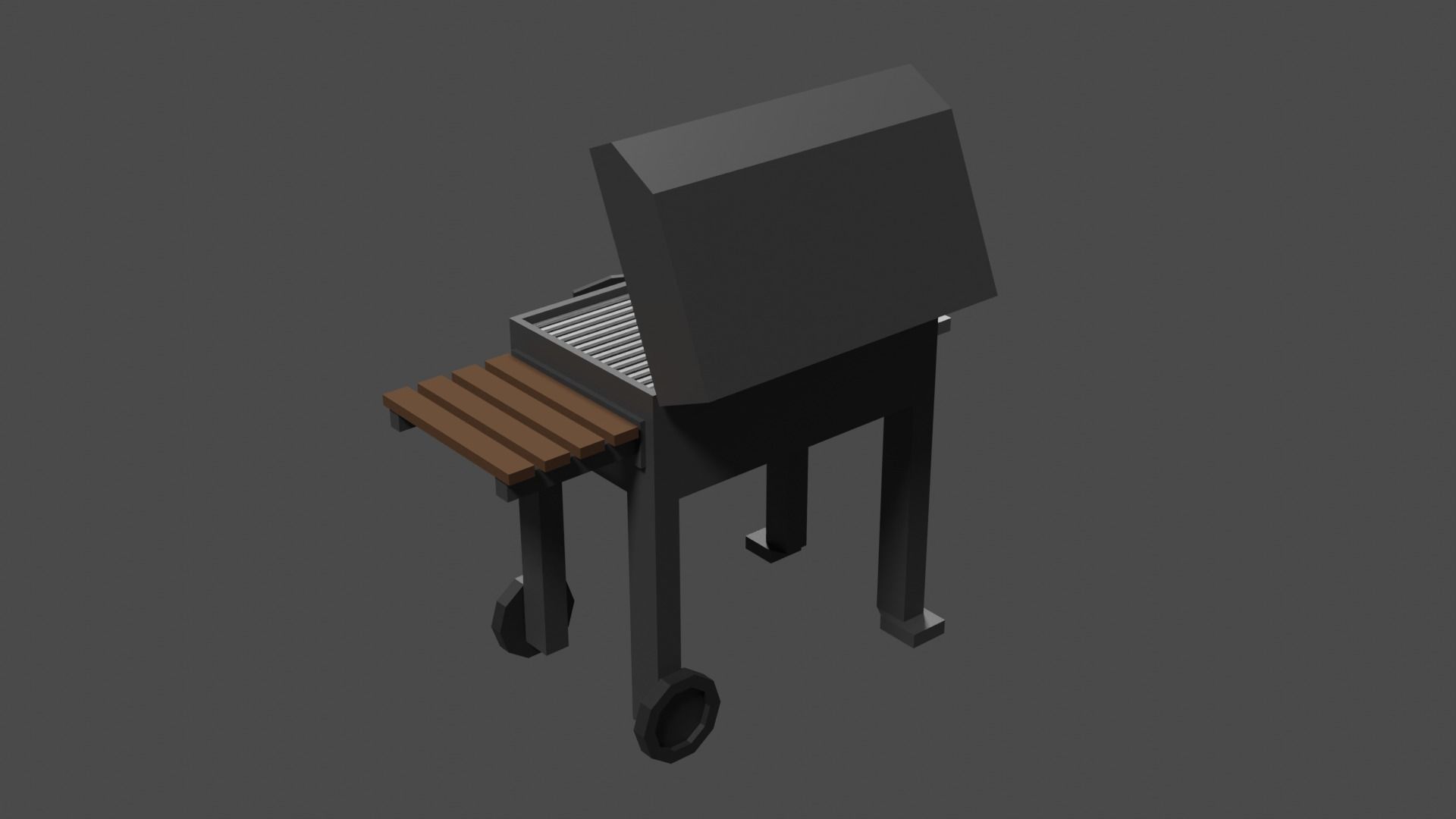 3D model Lowpoly Grill VR / AR / low-poly | CGTrader