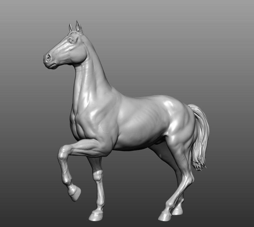 Horse running 3D model 3D printable | CGTrader